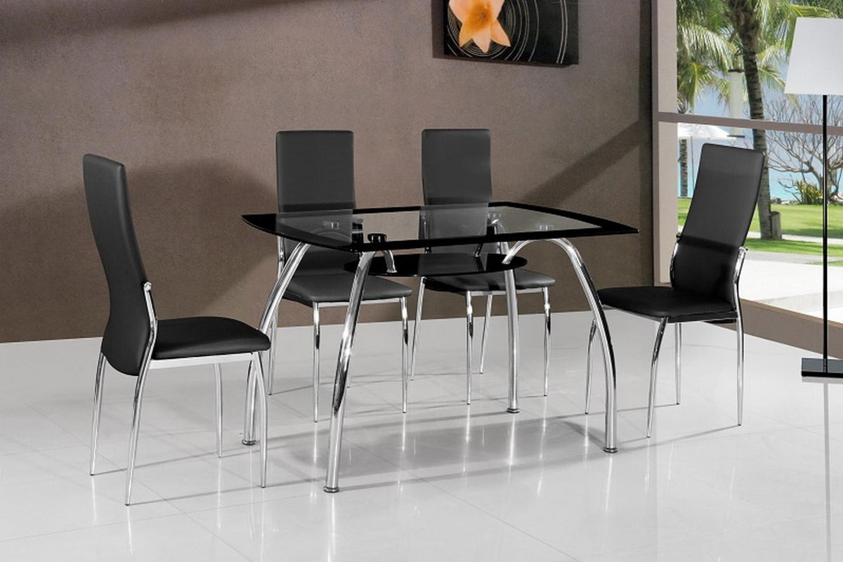 Dining Table Black — M&V Mattress and Furniture