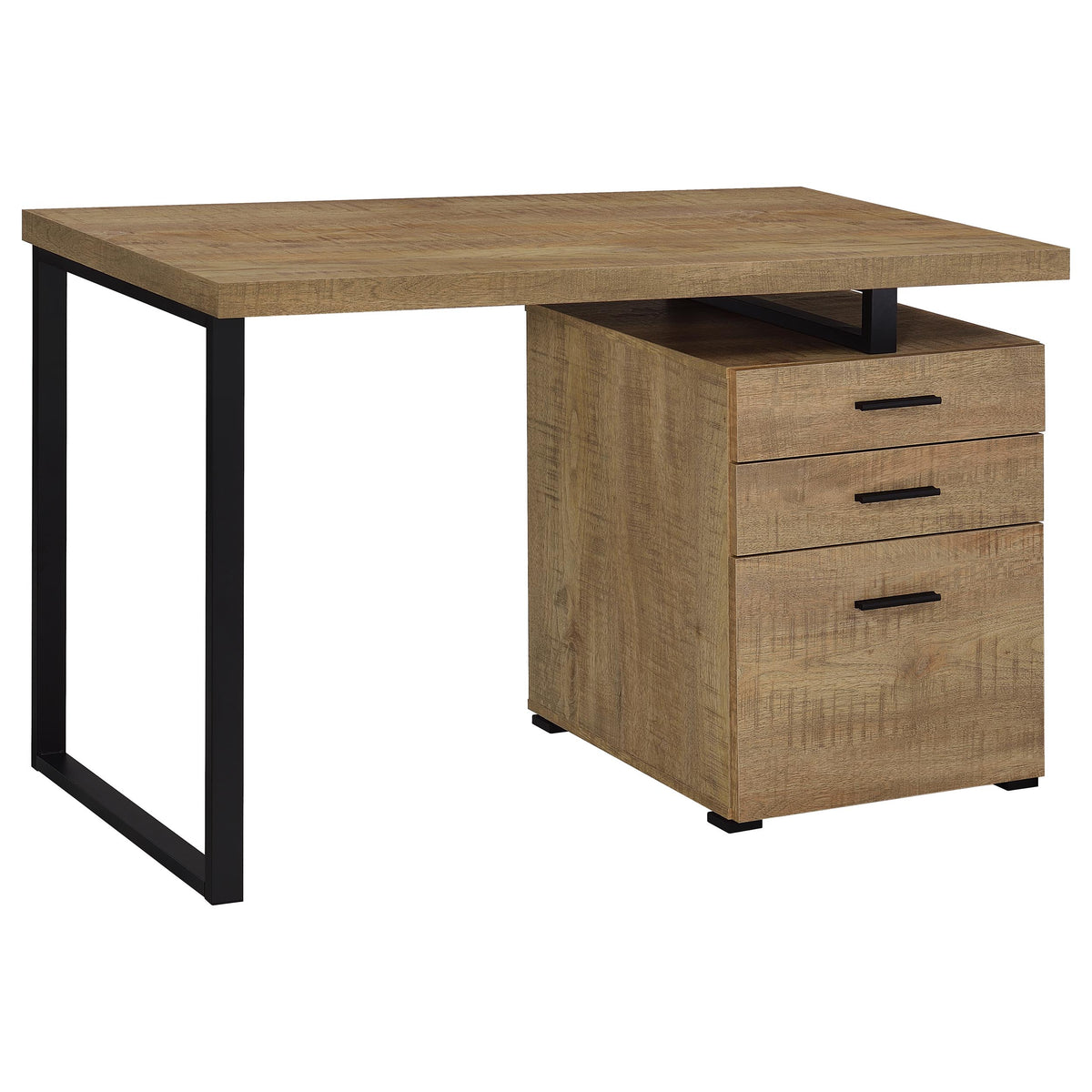 Brennan 47-inch 3-drawer Office Computer Desk Mango — M&V Mattress and ...
