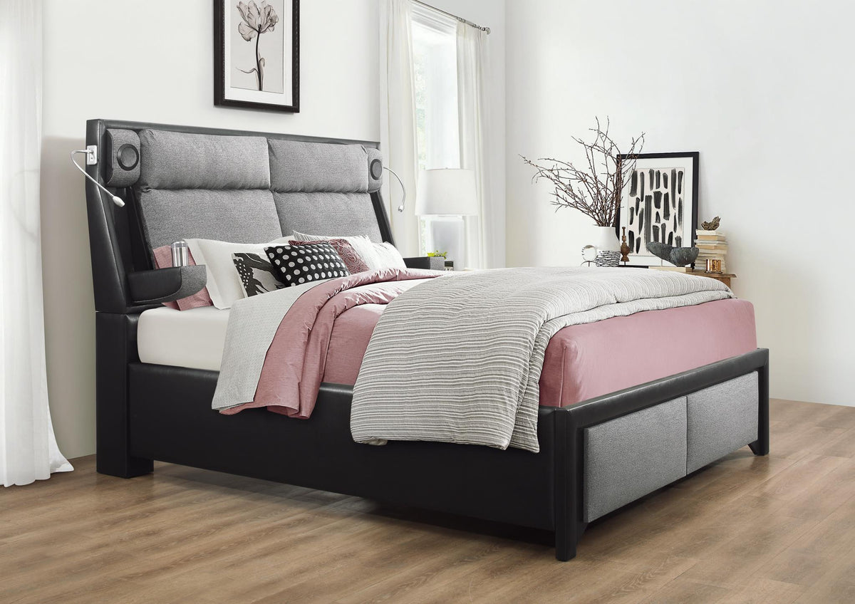 Harleson Black Bluetooth Bedroom Collection — M&V Mattress and Furniture