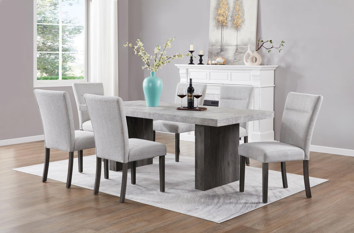 United Gray Dining Table Set — M&V Mattress and Furniture